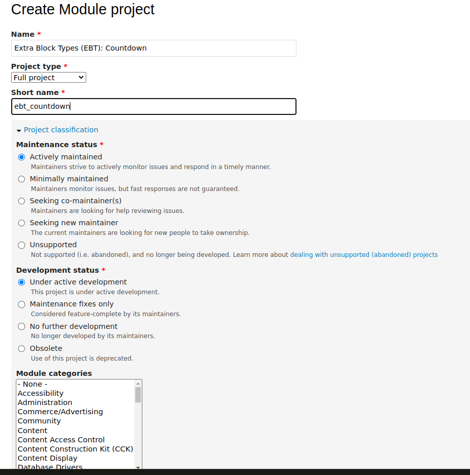 Creating new EBT modules | Drupal Book